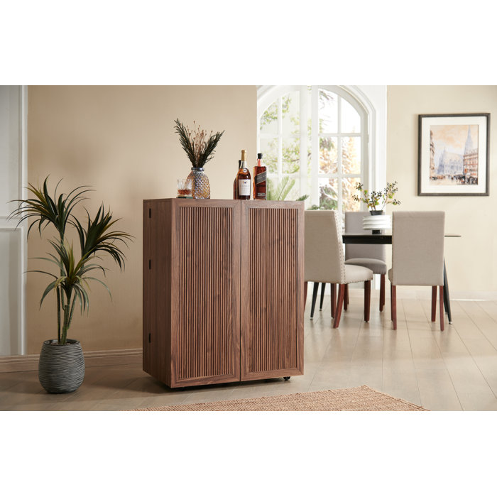 Ebern Designs Yessine 31.5'' Bar Cabinet & Reviews | Wayfair